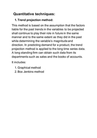 Demand forecasting | PDF