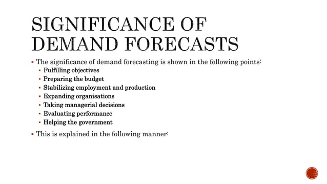 Introduction to demand forecasting | PPTX