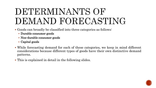 Introduction to demand forecasting | PPTX