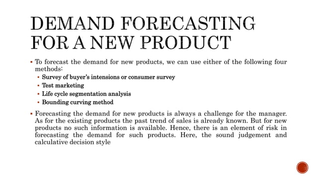 Introduction to demand forecasting | PPTX