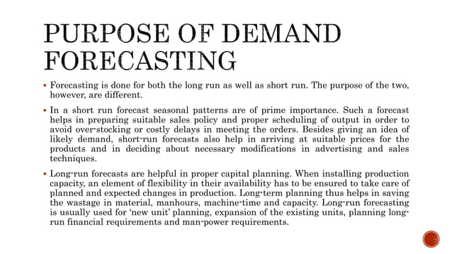 Introduction to demand forecasting | PPTX
