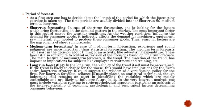 Introduction to demand forecasting | PPTX