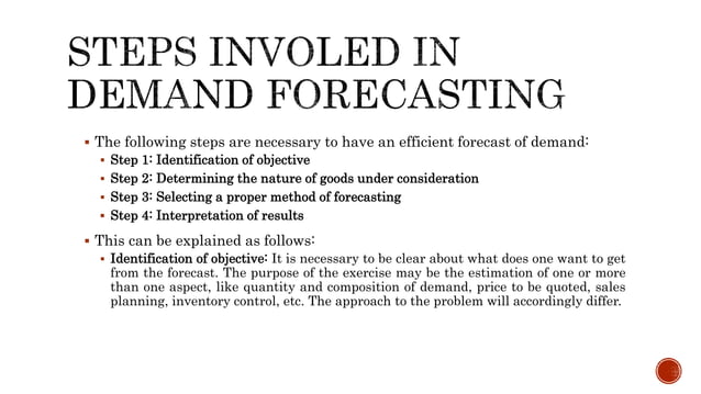 Introduction to demand forecasting | PPTX