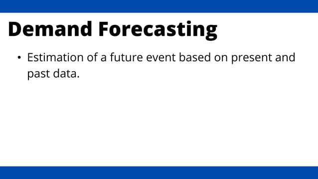 Demand Forecasting Operations Management | PPTX | Business | Business ...