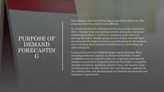 Introduction toDemand Forecasting part one | PPTX