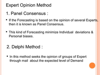 Demand forecasting | PPT | Business | Business and Finance