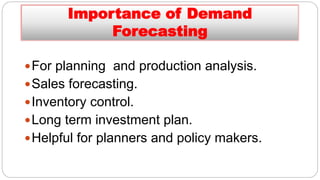 Demand forecasting ppt | PPTX | Business | Business and Finance