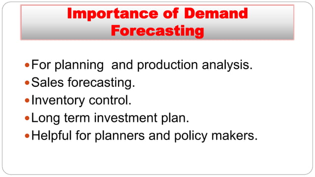 Demand forecasting ppt | PPTX | Business | Business and Finance