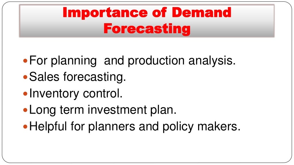 Demand Forecasting Ppt