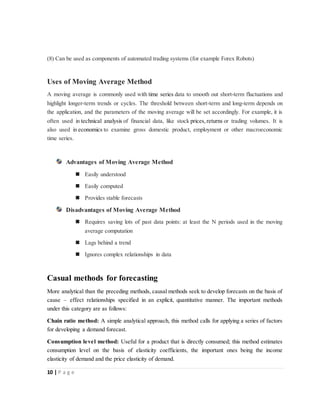Demand forecasting with Delphi Method, Trend Projection Method and other methods | DOCX