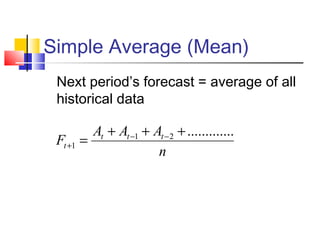 Demand forecasting methods 1 gp | PPT
