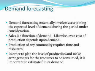 Demand forecasting ppt | PPTX