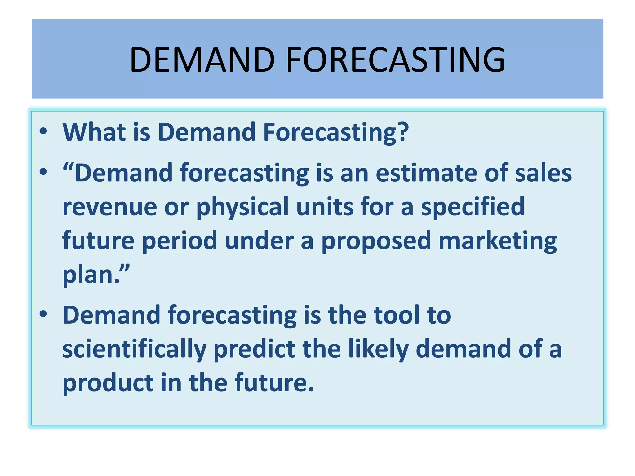 Demand forecasting ppt | PPTX