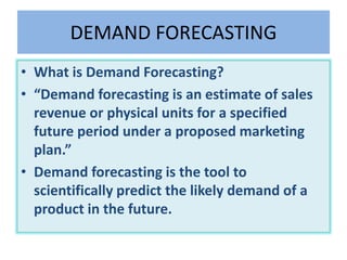 Demand forecasting ppt | PPTX