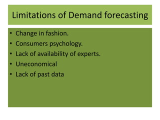 Demand forecasting ppt | PPT