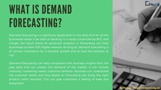 Demand forecasting using ai and machine learning | PDF