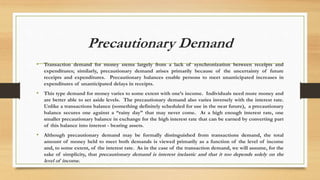 Demand for money | PPTX