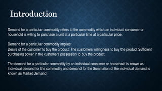 Demand Function in Managerial Economics. | PPT