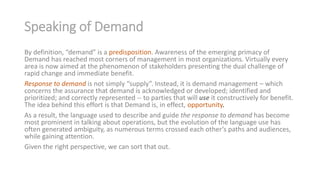 The Glossary of Demand | PPT