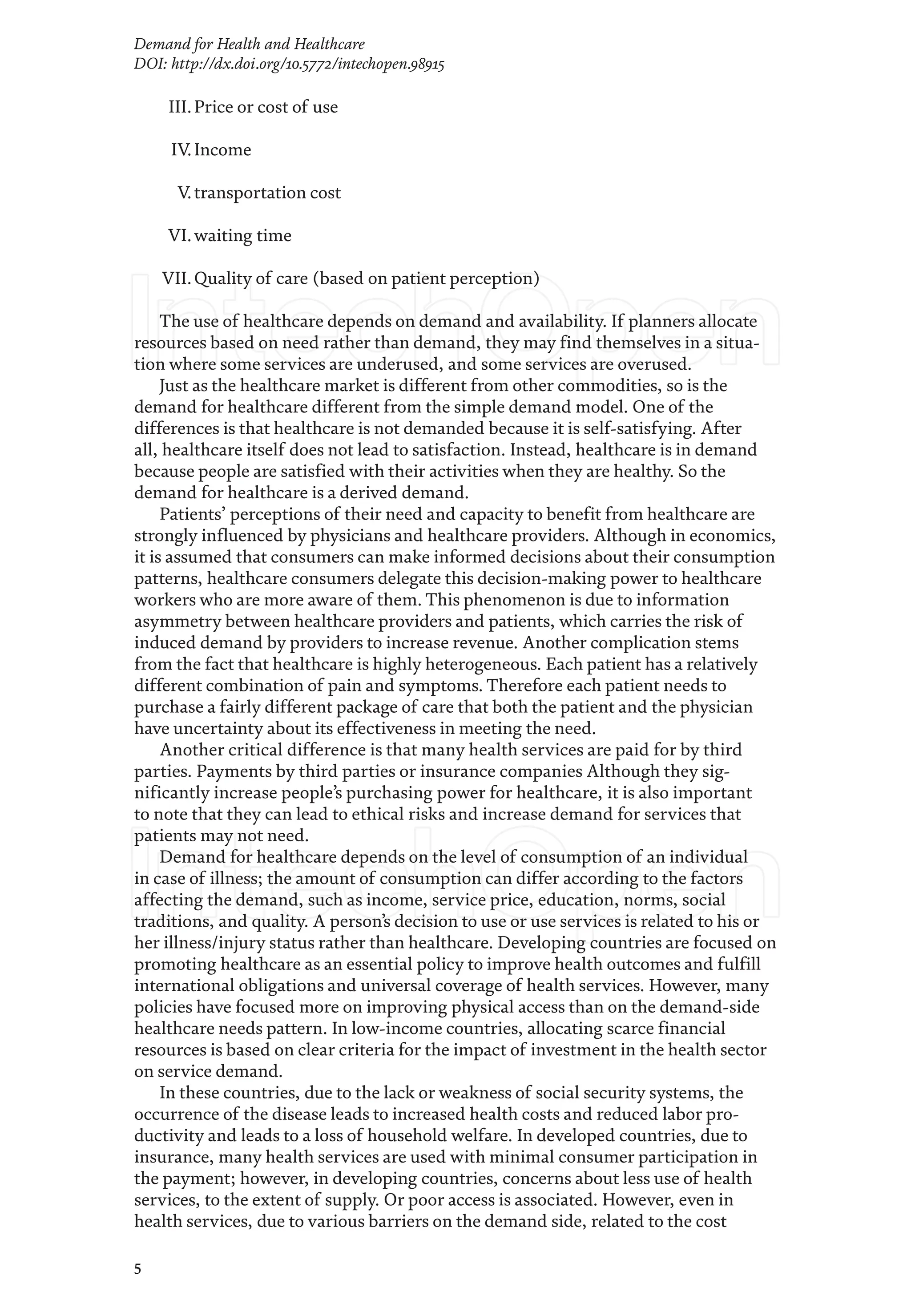 Demand in health care.pdf | Health Insurance | Insurance