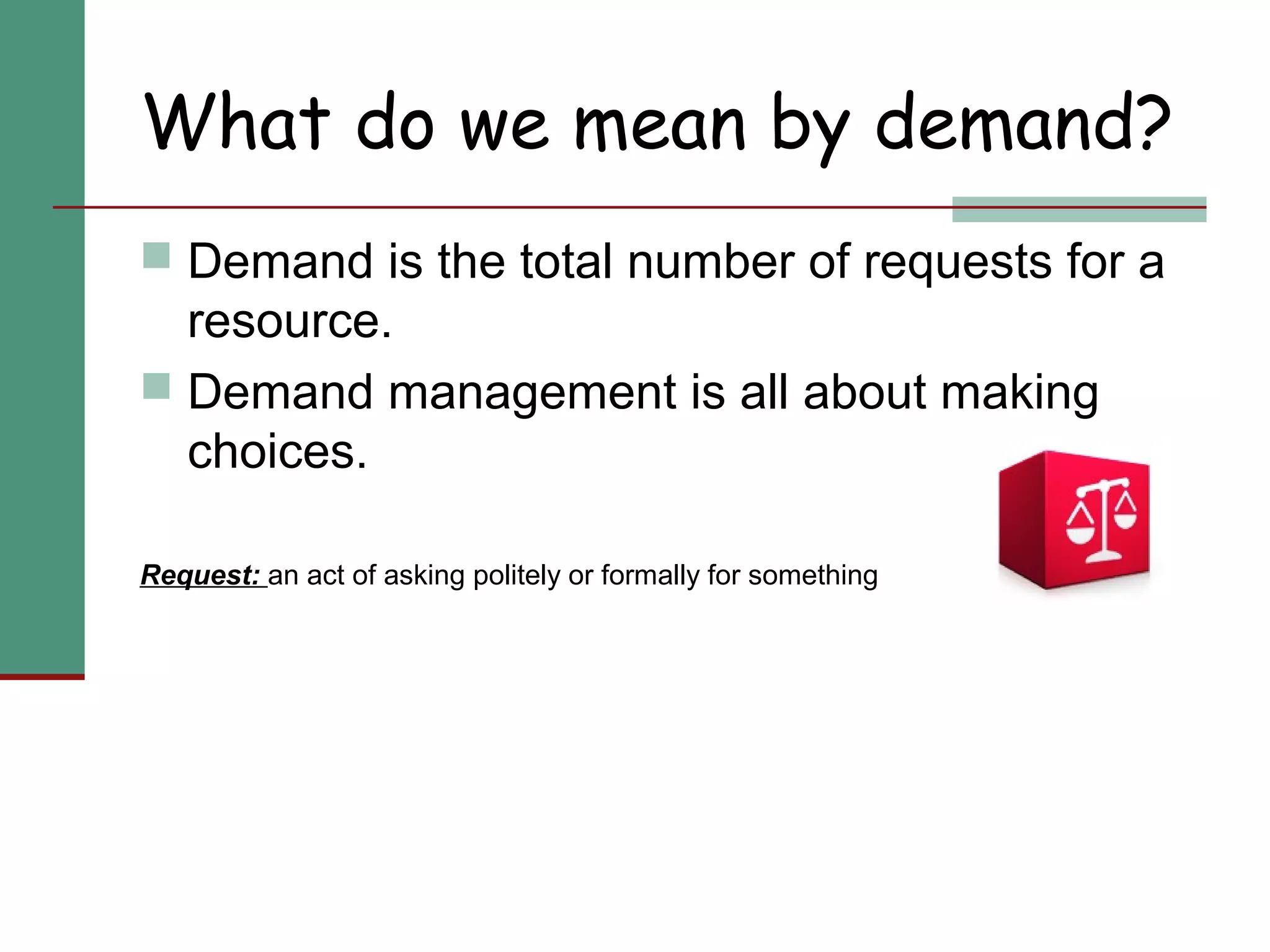 Demand management | PPT