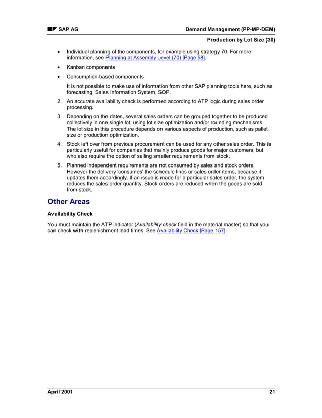 SAP Demand management | PDF