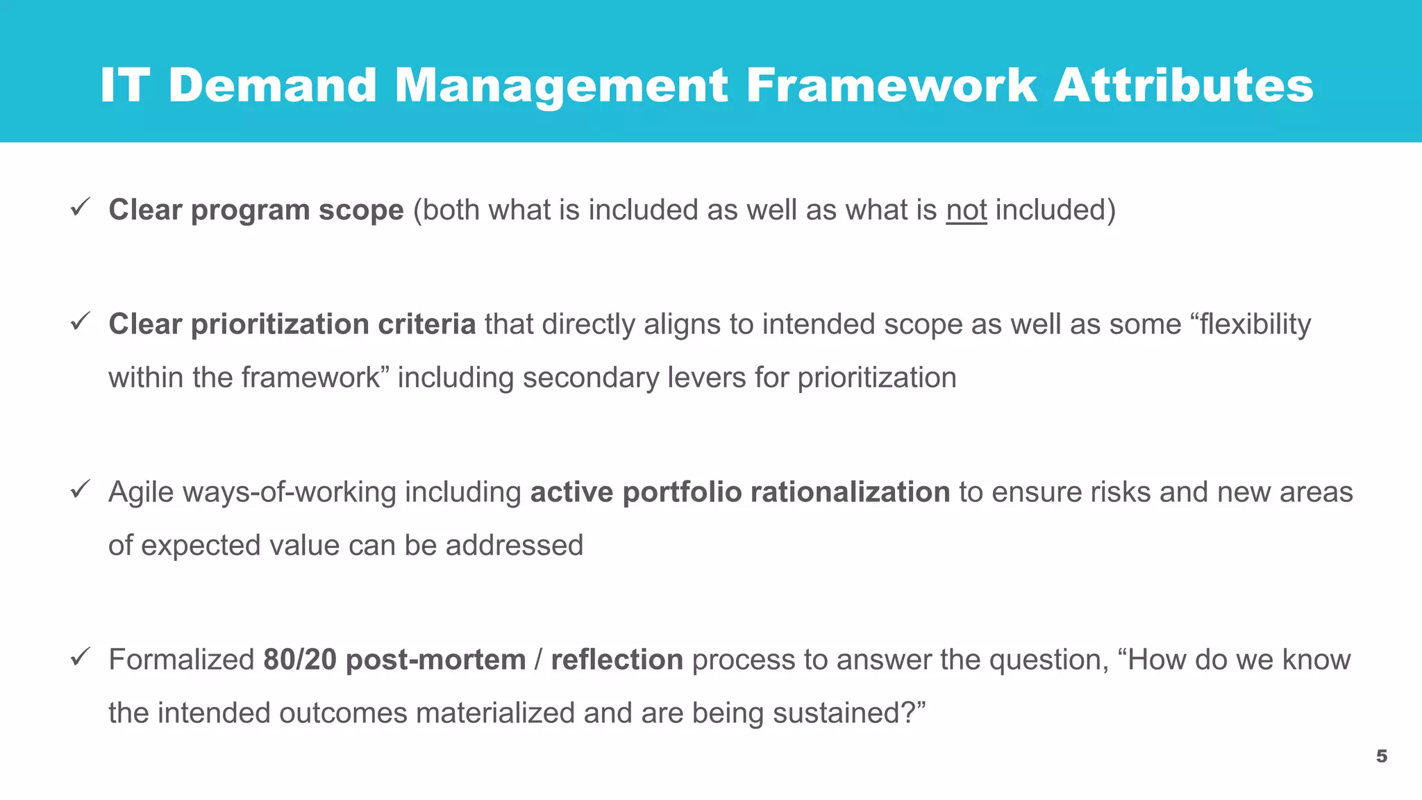 Practitioner’s Guide Building and Sustaining an Effective IT Demand ...