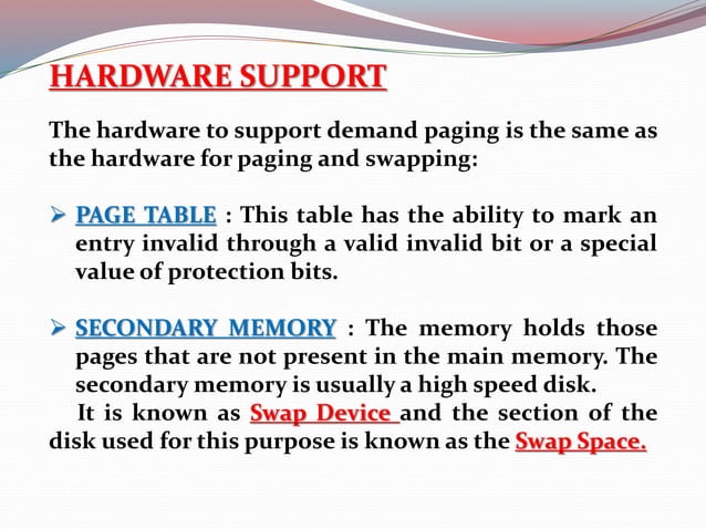 Demand paging | PPTX | Data Storage and Warehousing | Computing
