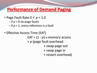 Demand paging | PPTX