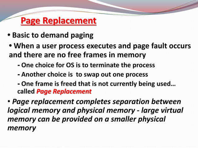 Demand paging | PPTX | Data Storage and Warehousing | Computing