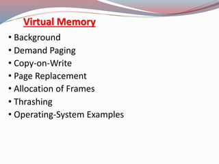 Demand paging | PPTX