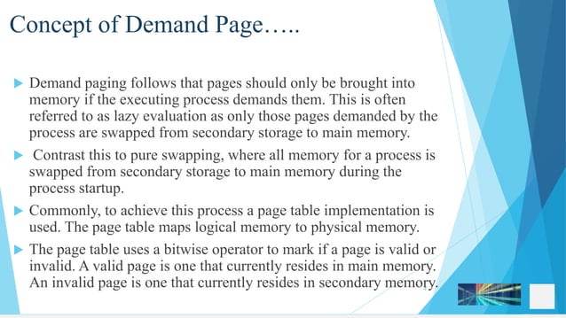 Demand paging | PPTX