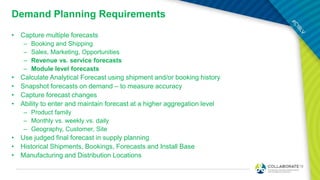 COLLABORATE 18 Presentation: Demand Planning in Cloud R13 | PPTX