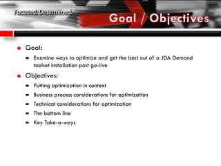 Demand Planning Leadership Exchange: Tips to Optimize JDA Demand ...