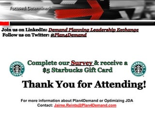 Demand Planning Leadership Exchange: Tips to Optimize JDA Demand ...