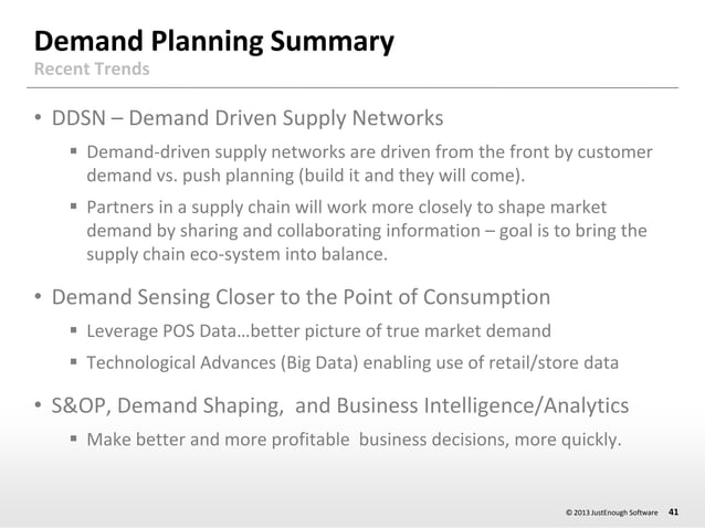 Demand planning session | PPTX | Logistics | Business