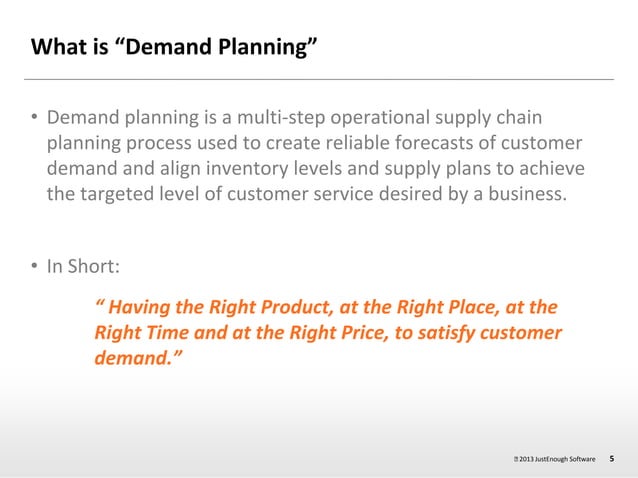 Demand planning session | PPTX | Logistics | Business