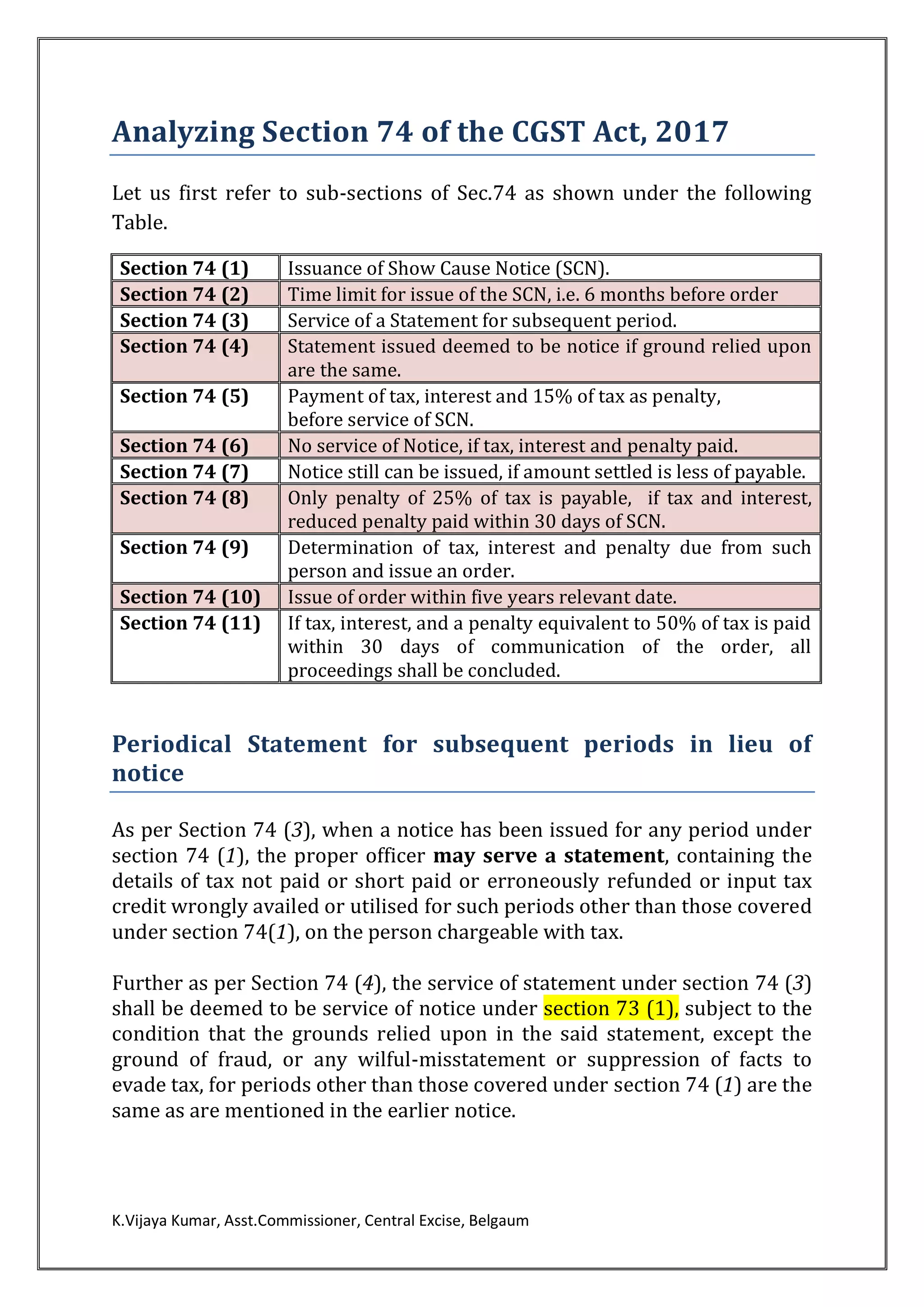 Demands and Recovery under GST | PDF