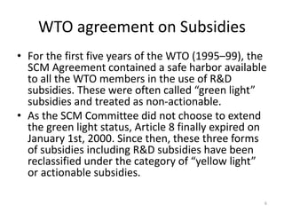 Demand side innovation policy - WTO framework | PPT
