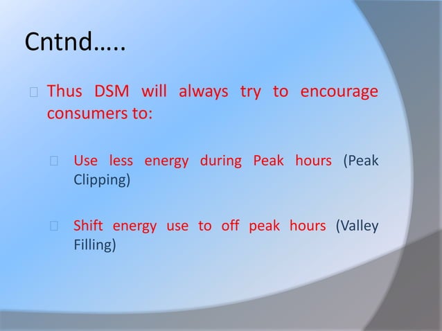 Demand side management, | PPTX