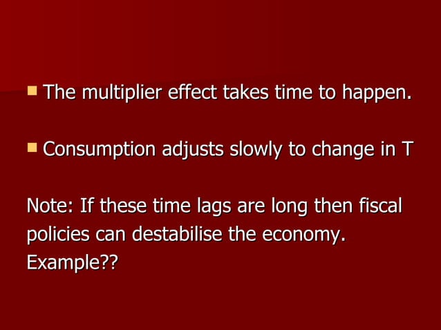 Demand side policies | PPT | Consumer Banking | Personal Finance