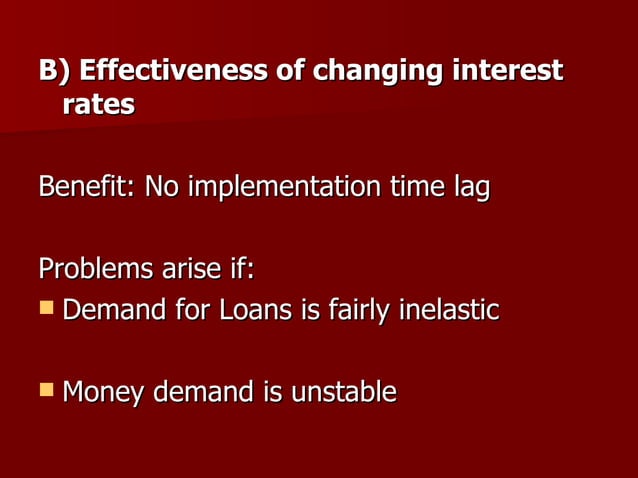 Demand side policies | PPT | Consumer Banking | Personal Finance