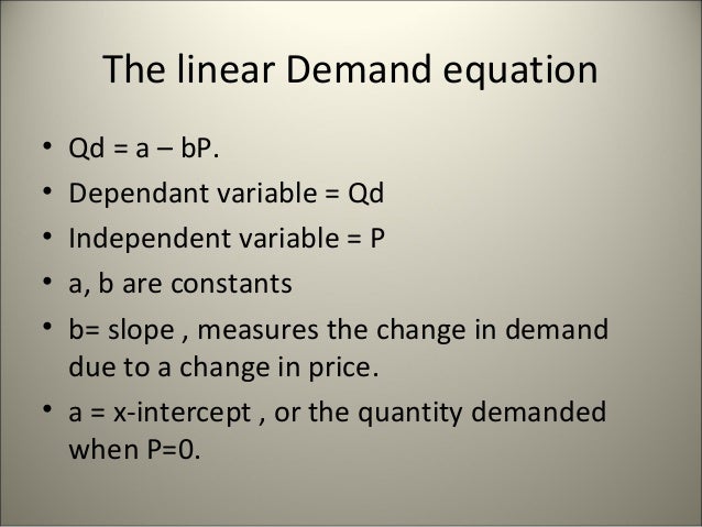 Demand supply analysis