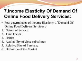 Demand analysis of online food delivery | PPT