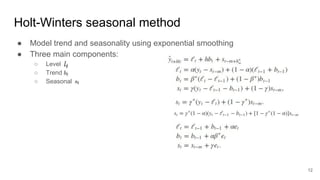 Demand time series analysis and forecasting | PDF