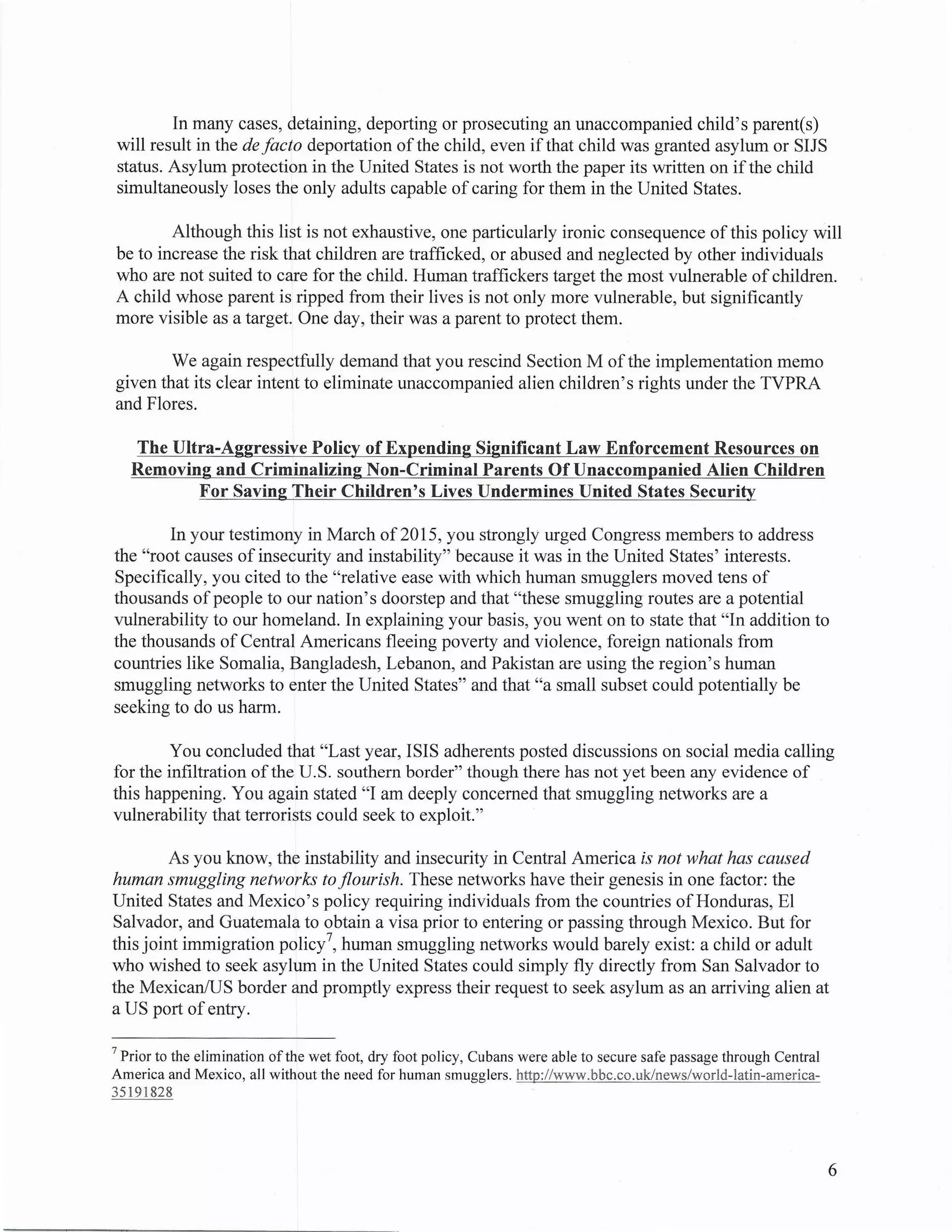 Demand Letter to Hon. John F. Kelly | PDF