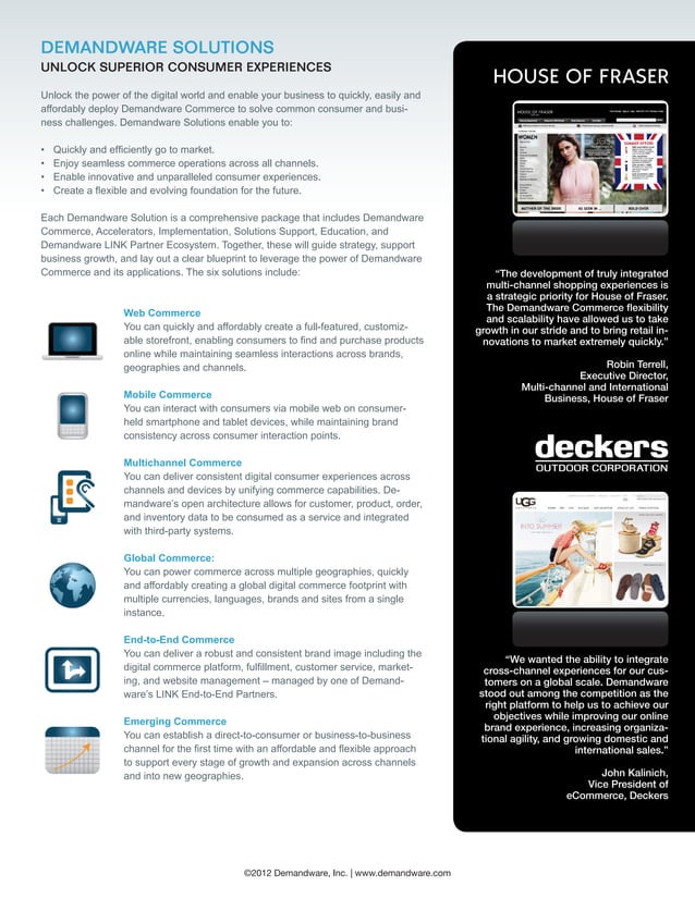 An Introduction to Demandware | PDF | Web Hosting | Internet