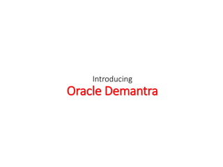 Oracle Demantra - Demand Planning Overview | PPTX