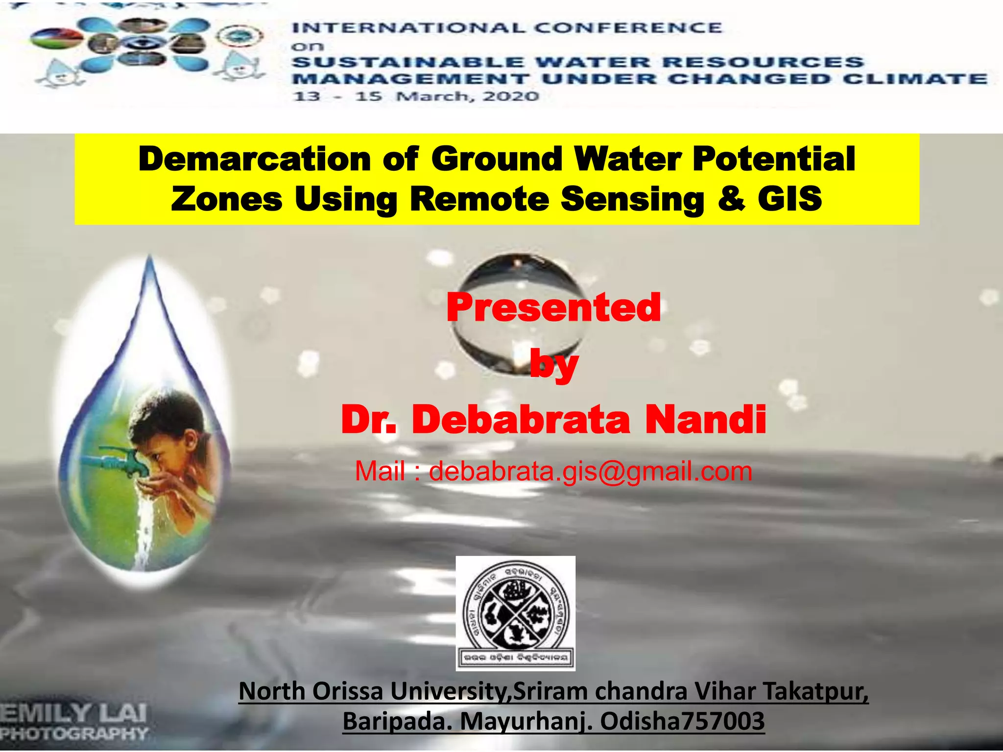 Demarcation of ground water potential zones using remote sensing & gis ...