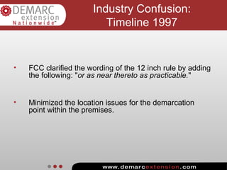 Understanding the Demarc Extension - A Facility's Most Critical Cabling ...